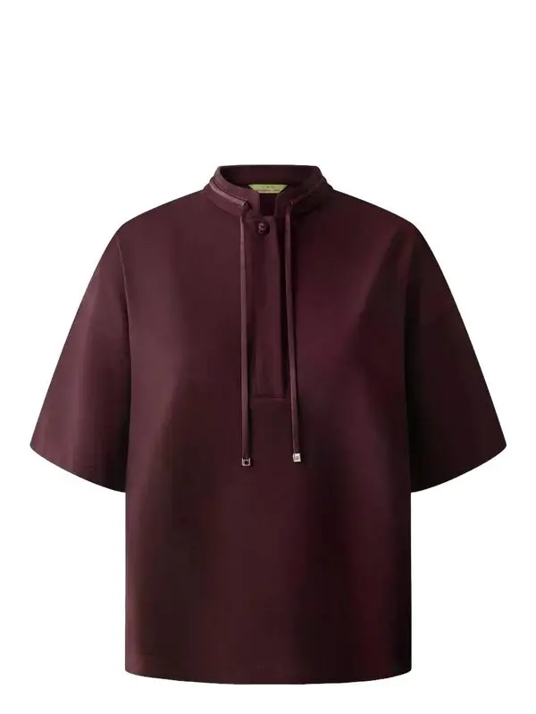 Shanghai Tang Short-sleeve Top - Purple