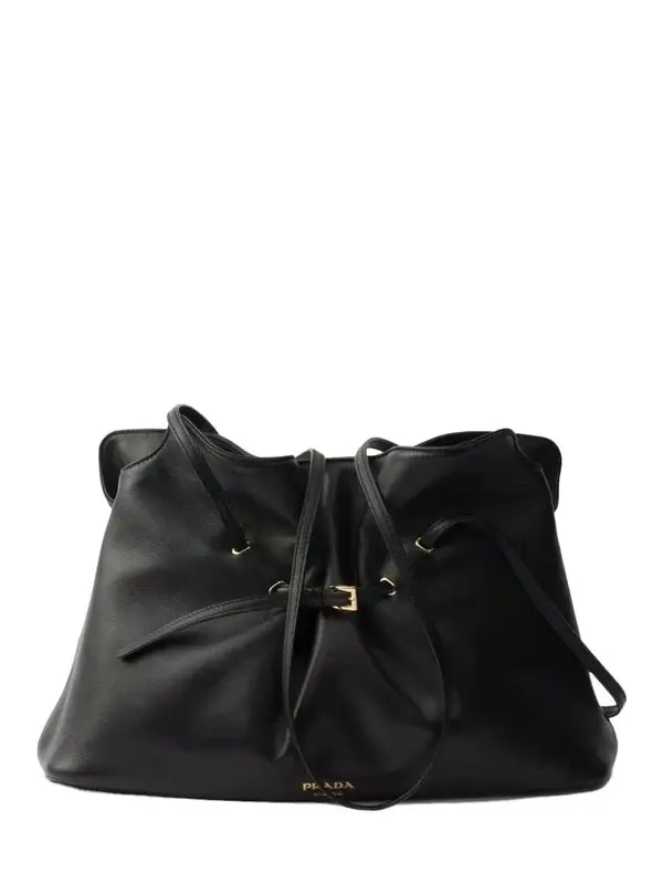 Prada Large Nappa Leather Tote Bag - Black