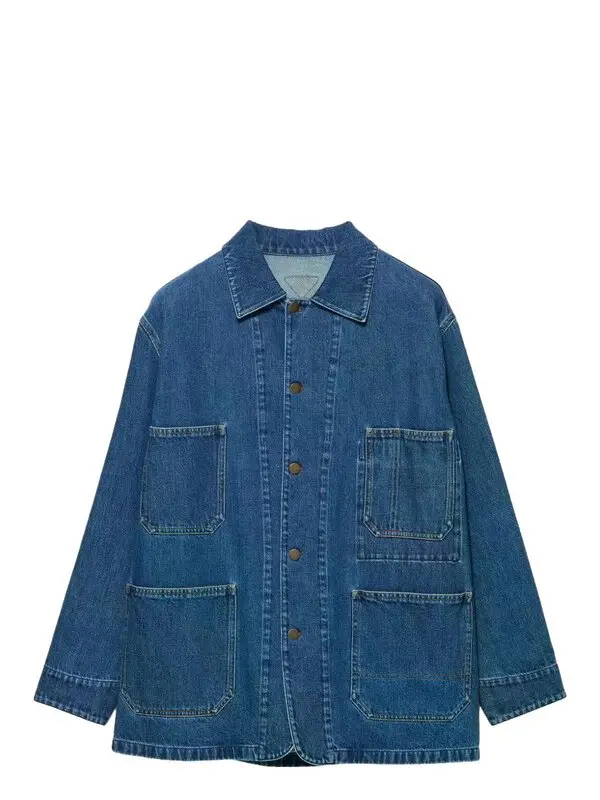 Prada Light Denim Blouson Jacket - Blue