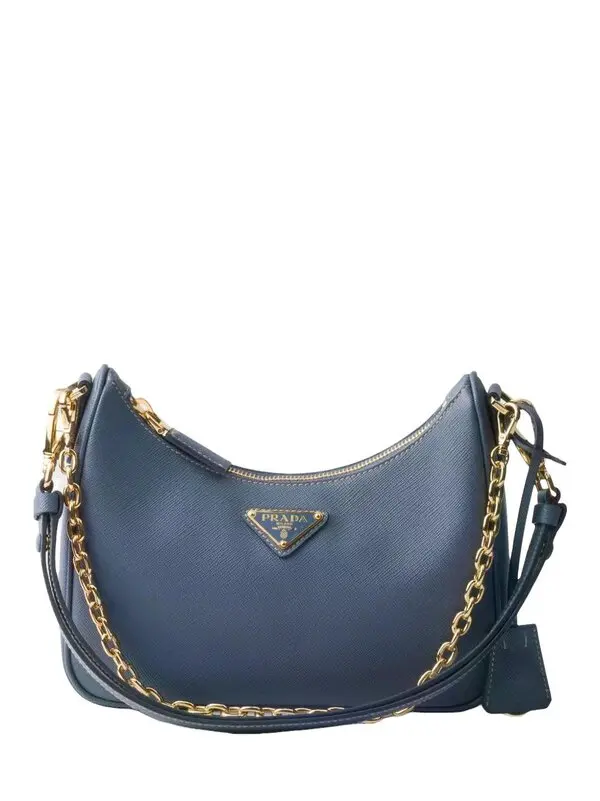 Prada Re-edition Mini Saffiano Leather Bag - Blue