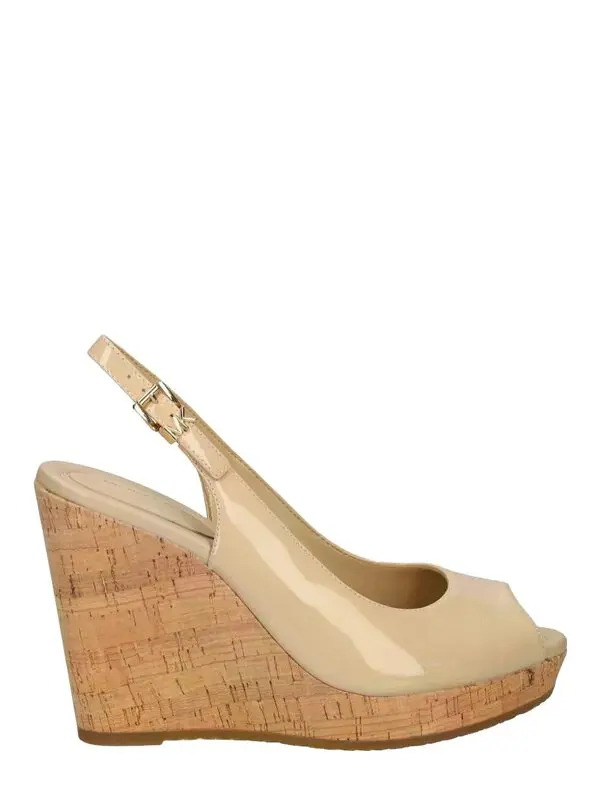 Michael Kors Rosie Peep-toe Wedge Sandals - Neutrals