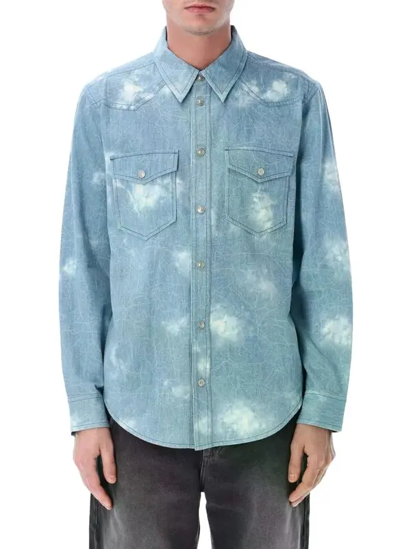 MARANT Pocket Denim Shirt - Blue