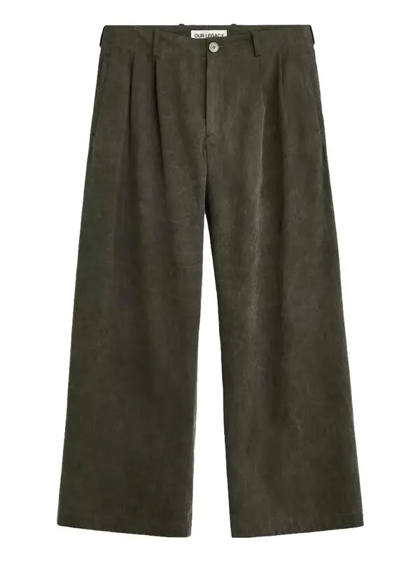 Our Legacy Chino Pleated Trousers - Green