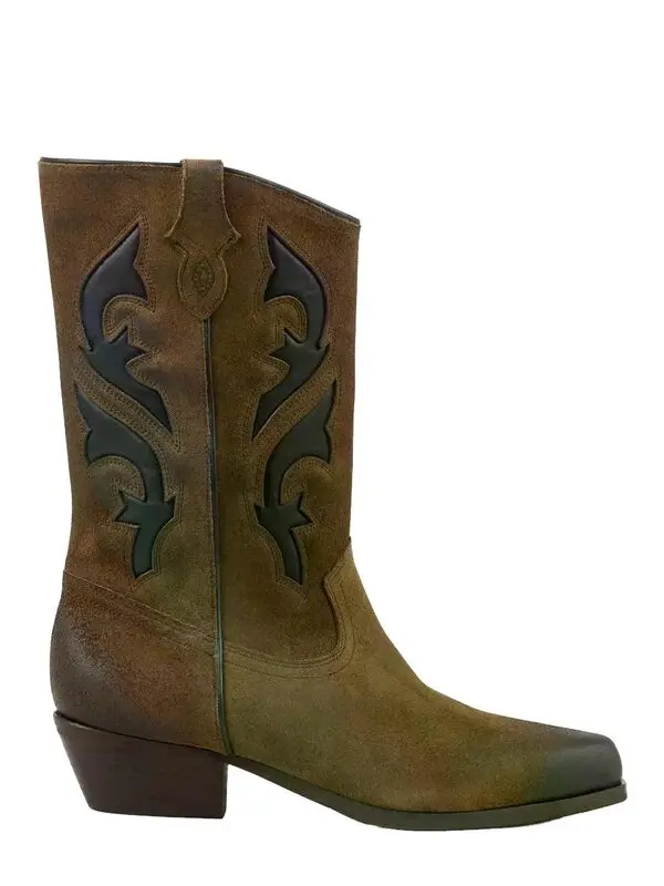 Ba&sh Appliqué Cowboy Boots - Brown