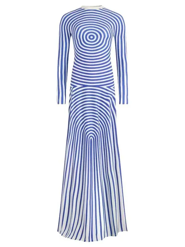 JEAN PAUL GAULTIER Target Maxi Dress - Blue
