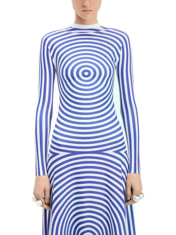 JEAN PAUL GAULTIER Target Maxi Dress - Blue