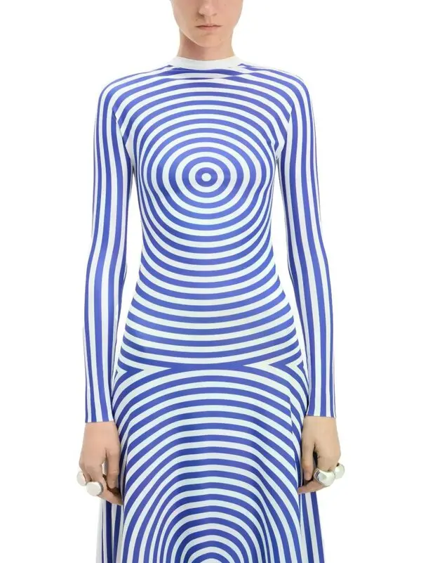 JEAN PAUL GAULTIER Target Maxi Dress - Blue