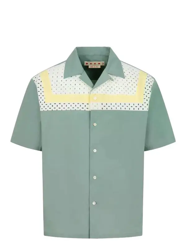 Marni Anglaise Stripe Shirt - Green