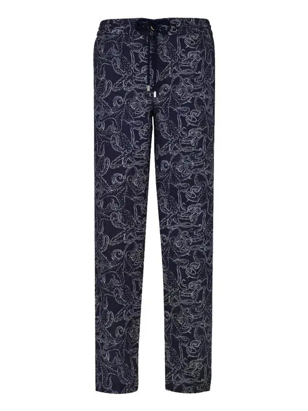Vilebrequin Printed Drawstring Trousers - Blue