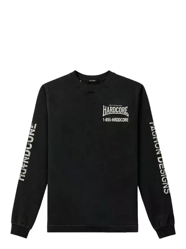 WILLY CHAVARRIA Hardcore Long-sleeve T-shirt - Black