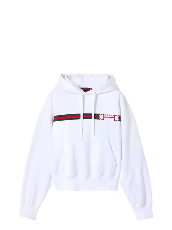 Gucci Web-stripe Hoodie - White