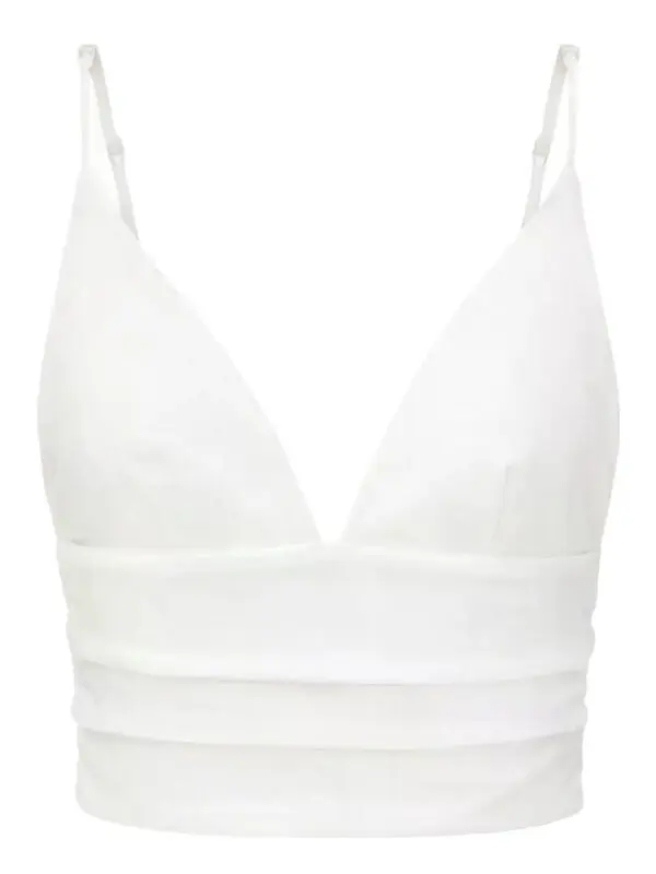 Pinko Cropped Top - White