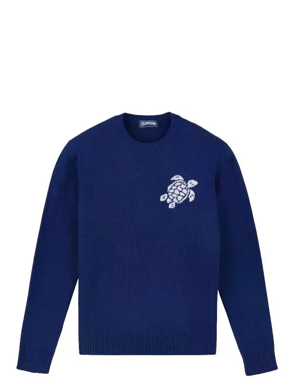 Vilebrequin Turtle Jacquard Sweater - Blue