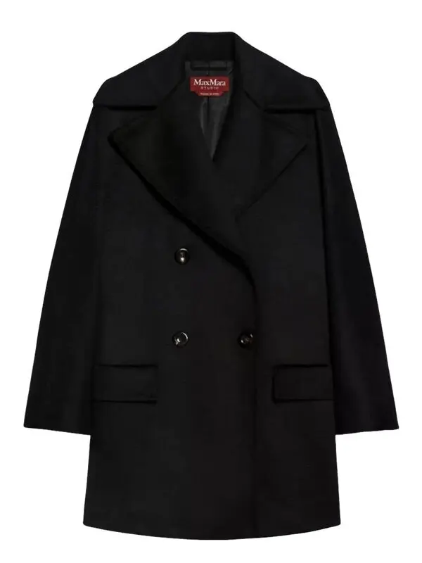 Max Mara Ariana Double-breasted Coat - Black
