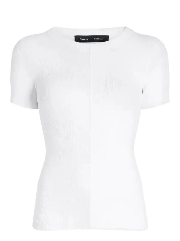 Proenza Schouler Ribbed Knit T-shirt - White