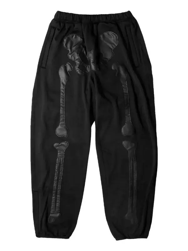 TAKAHIROMIYASHITA THESOLOIST. Bone-motif Track Pants - Black