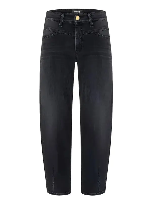 CAMBIO Straight Leg Jeans - Black