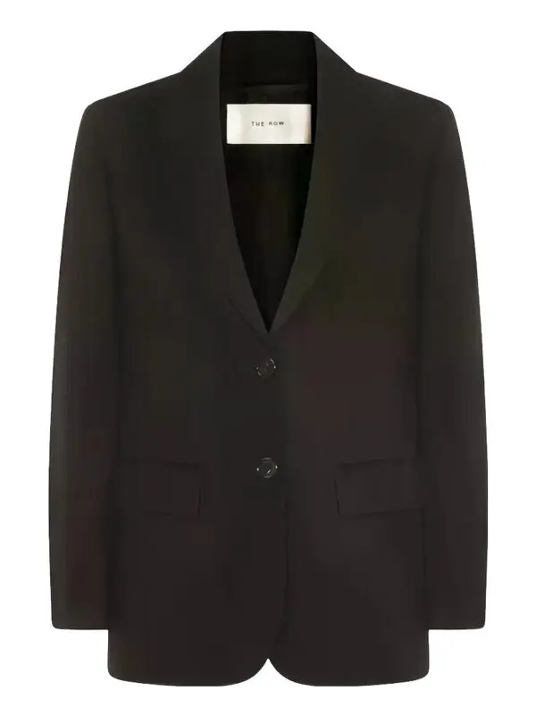 THE ROW Notched-lapel Buttoned Blazer - Black