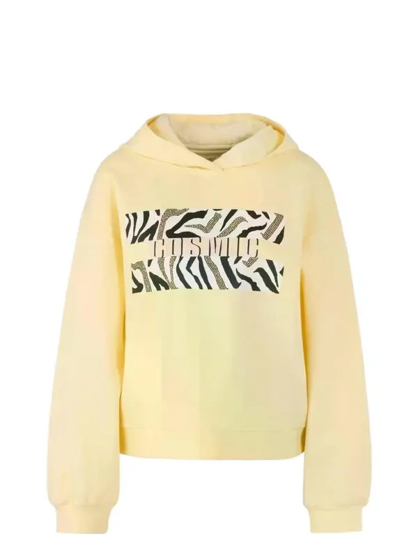MARCCAIN Hooded Graphic Sweatshirt - Yellow