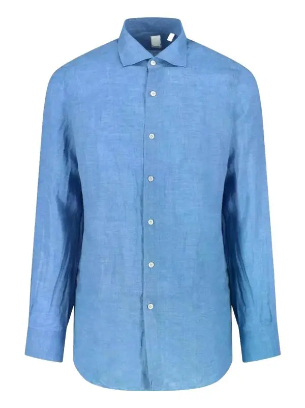 FINAMORE 1925 Gaeta Buttoned Shirt - Blue