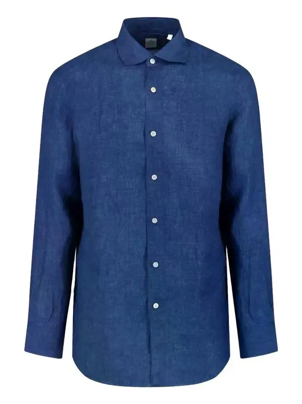 FINAMORE 1925 Gaeta Buttoned Shirt - Blue