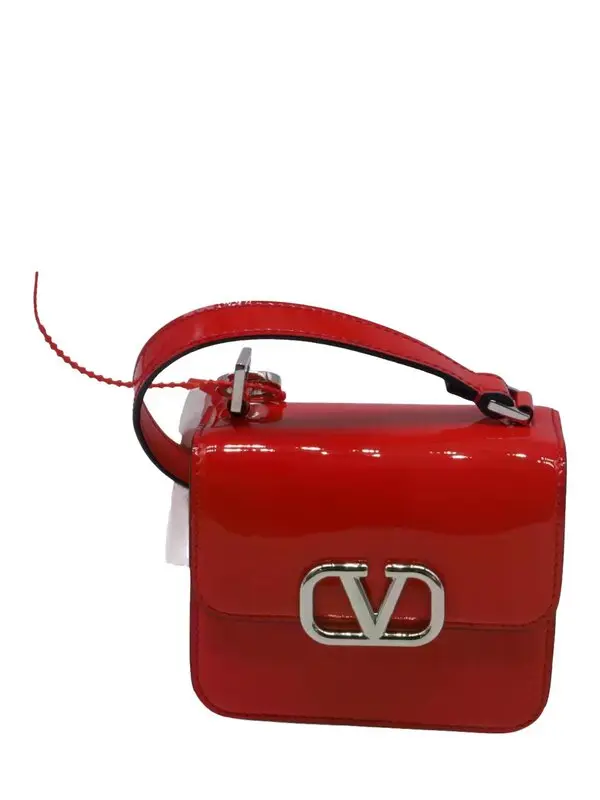 Valentino Garavani Micro V-sling Crossbody Bag - Red