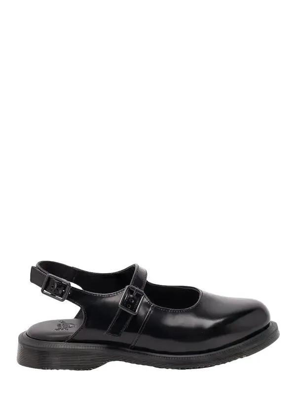 Dr. Martens Madaline Slingback Leather Sandals - Black