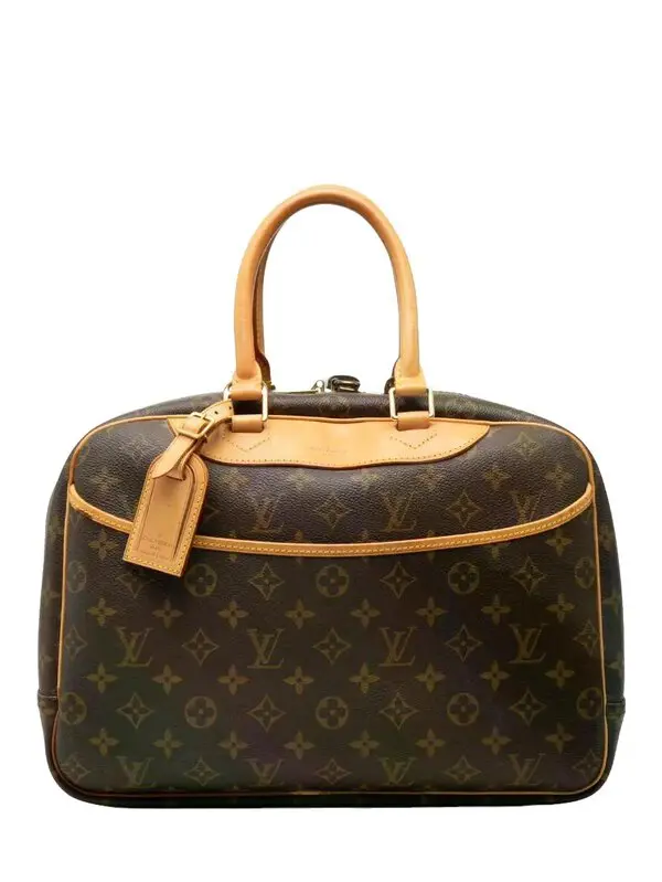 LOUIS VUITTON 1998 Monogram Deauville Handbag - Brown