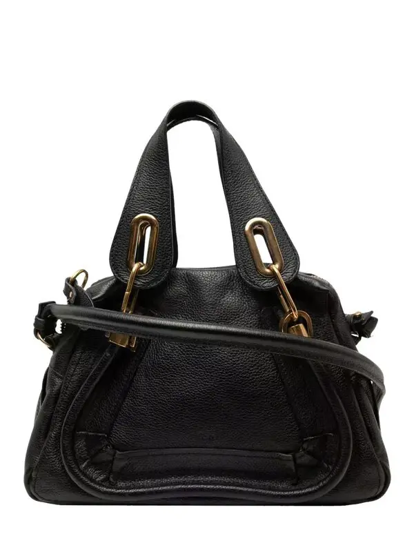 Chloé 2012 Small Pebbled Leather Paraty Satchel - Black