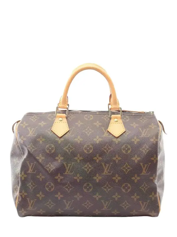 LOUIS VUITTON 2004 Monogram Speedy 30 Boston Bag - Brown