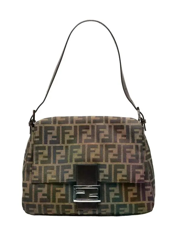 Fendi 20th Century Zucca Canvas Mamma Forever Shoulder Bag - Brown