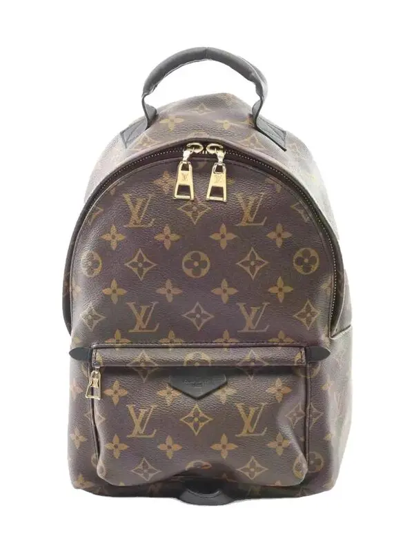 LOUIS VUITTON 2015 Monogram Palm Springs Pm Backpack - Brown