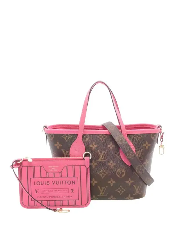 LOUIS VUITTON Monogram Reversible Neverfull Bandouliere Inside Out Bb Satchel - Brown