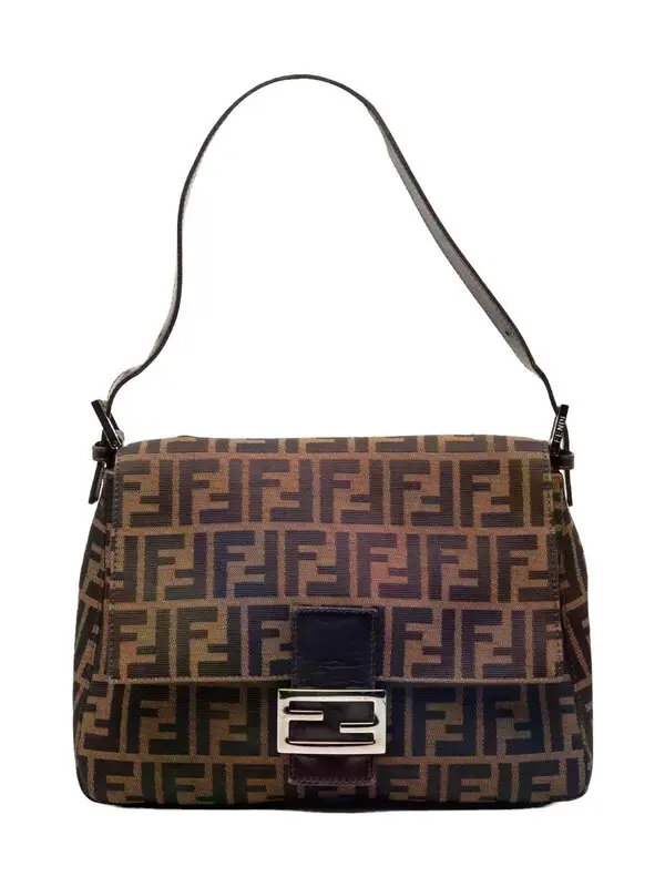 Fendi Zucca Canvas Mamma Forever Shoulder Bag - Brown