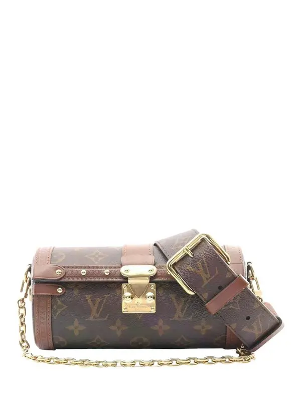 LOUIS VUITTON 2021-2025 Monogram Papillon Trunk Satchel - Brown