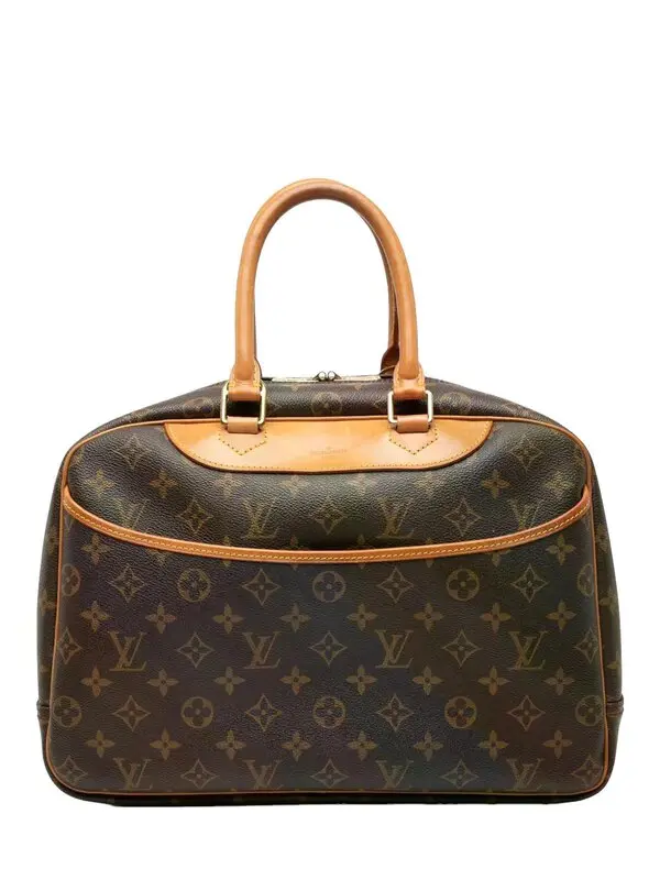 LOUIS VUITTON 1998 Monogram Deauville Handbag - Brown