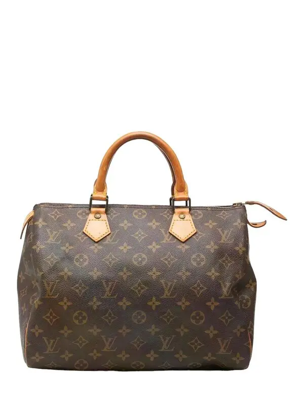 LOUIS VUITTON 1987 Monogram Speedy 30 Boston Bag - Brown