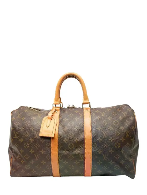 LOUIS VUITTON 1994 Monogram Keepall 45 Travel Bag - Brown