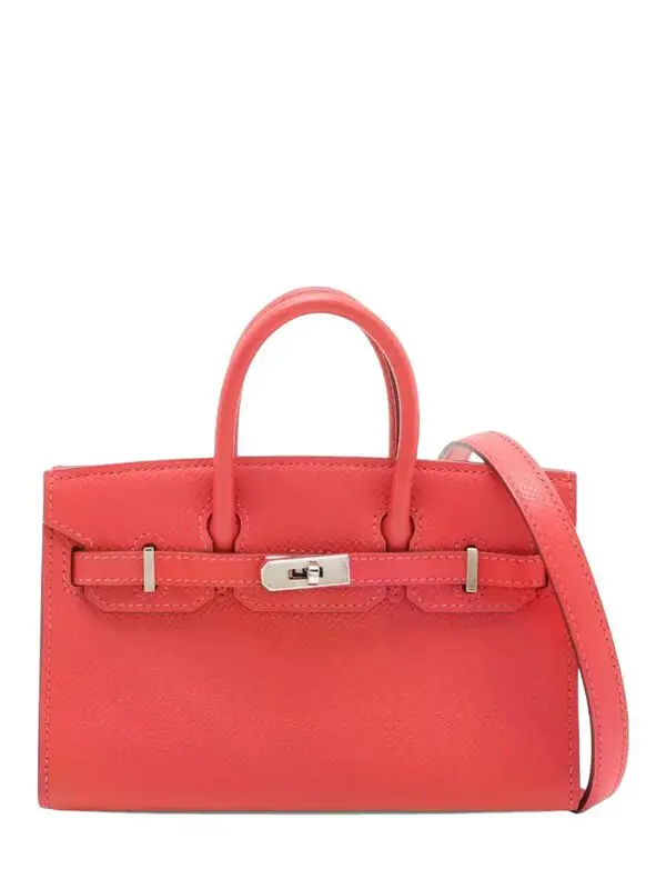 Hermès 2010 Micro Epsom Birkin Sellier 15 Satchel - Red