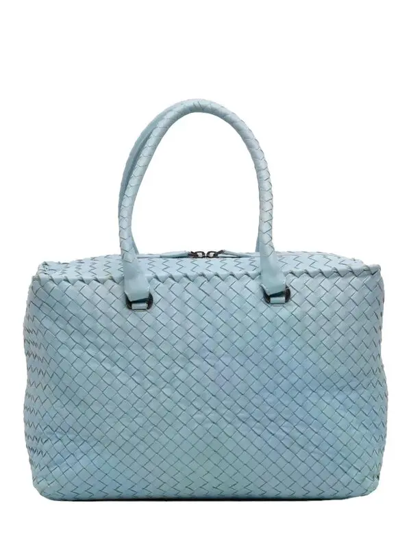 Bottega Veneta 2012-2026 Nappa Intrecciato Brick Handbag - Blue
