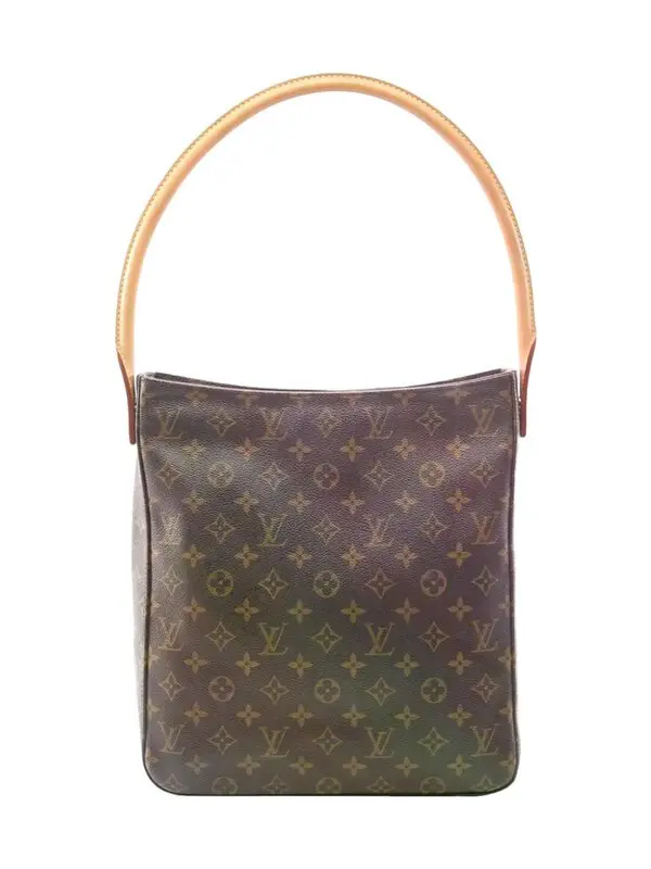 LOUIS VUITTON 2002 Monogram Looping Gm Shoulder Bag - Brown