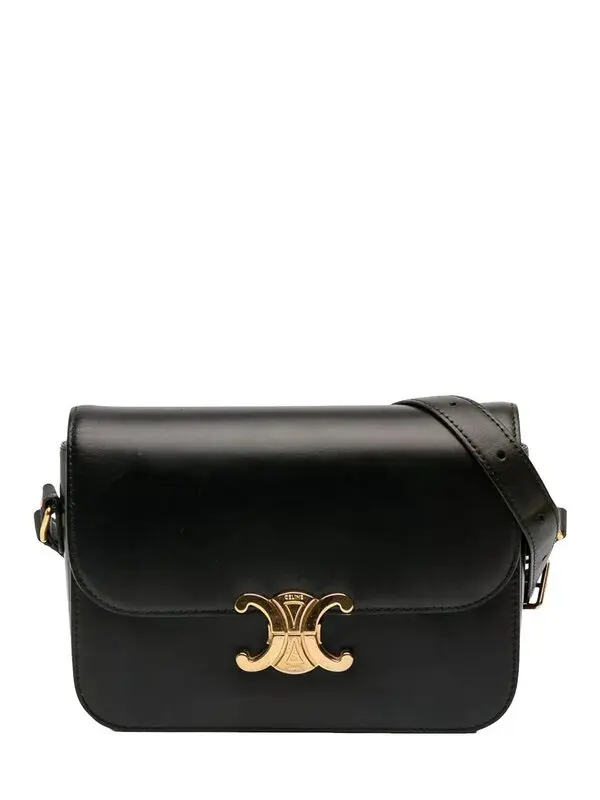 Celine 2018 Classique Triomphe Crossbody Bag - Black