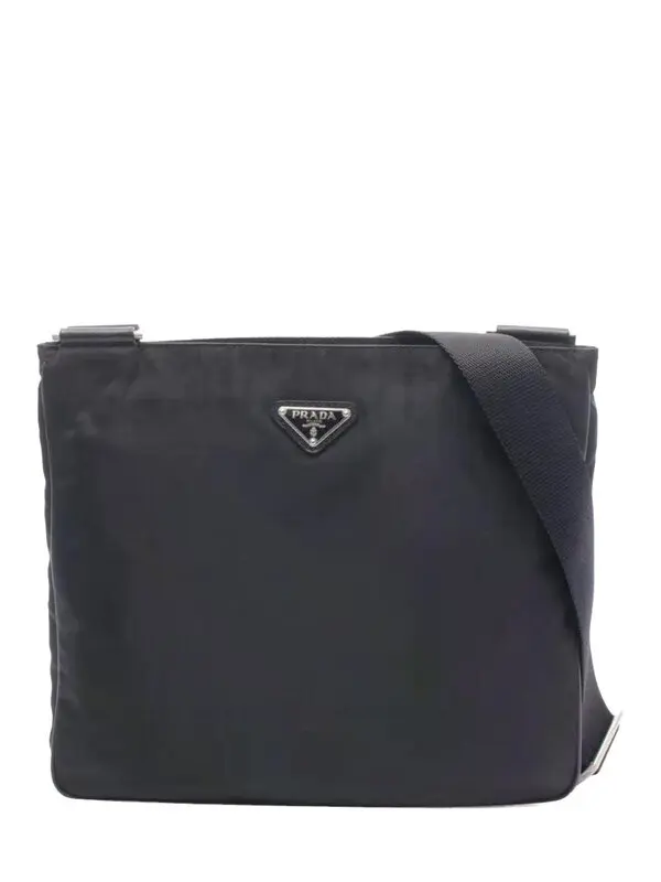 Prada 2013-2025 Tessuto Zip Crossbody Bag - Black