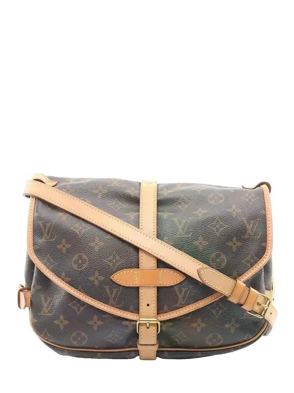LOUIS VUITTON 2011 Monogram Saumur 30 Shoulder Bag - Brown