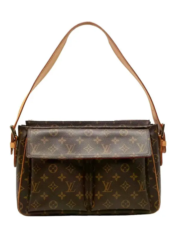 LOUIS VUITTON 2004 Monogram Viva Cite Gm Shoulder Bag - Brown