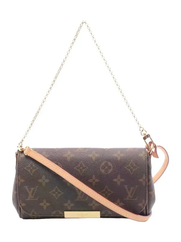 LOUIS VUITTON 2014 Monogram Favorite Pm Satchel - Brown