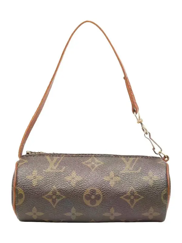LOUIS VUITTON 1990-2025 Monogram Papillon Pochette Handbag - Brown