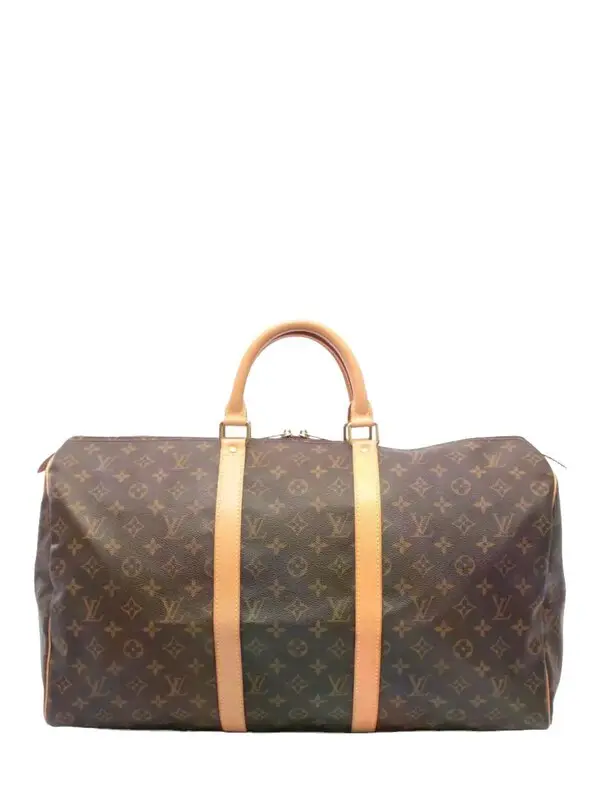 LOUIS VUITTON 2000 Monogram Keepall 50 Travel Bag - Brown
