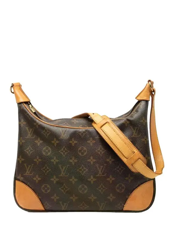 LOUIS VUITTON 2002 Monogram Boulogne 30 Shoulder Bag - Brown