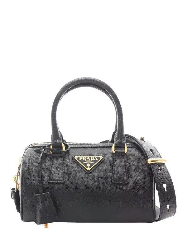 Prada Saffiano Lux Satchel Handbag 2013-2025 - Black